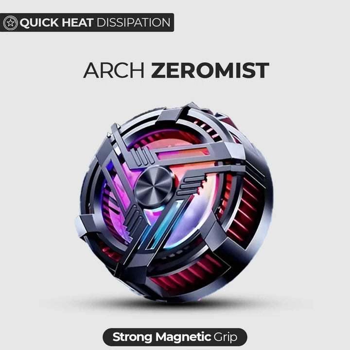 ARCH ZEROMIST Gaming Phone Cooler – Silent RGB Mobile Cooling Fan