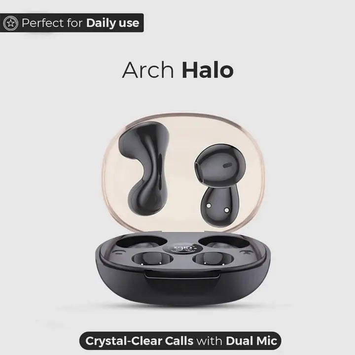 Arch Halo Earcuffs Earbuds – Wireless Open-Ear with ENC