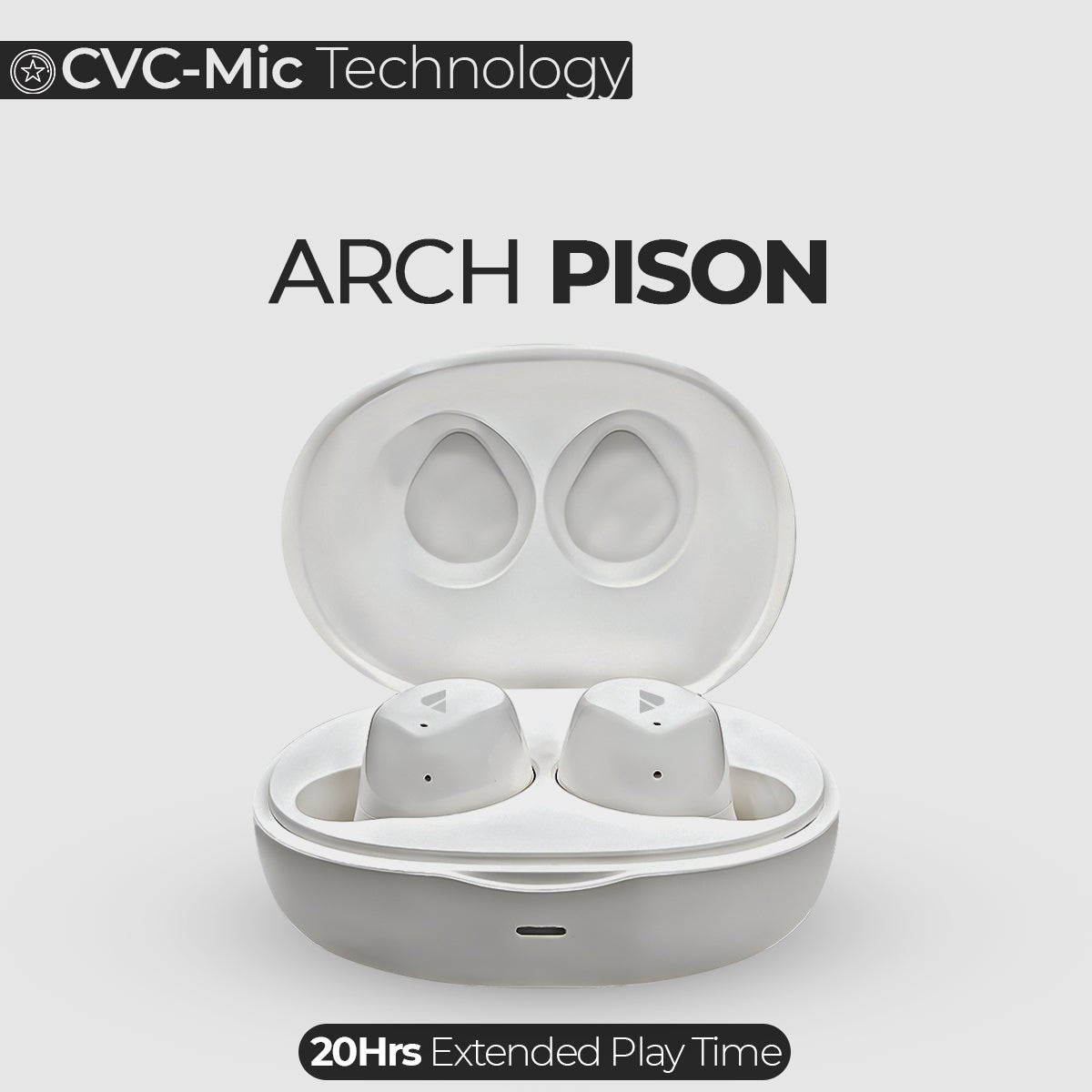 Arch Pison Wireless Earbuds | 20H Playtime & One-Step Pairing – arch-beat